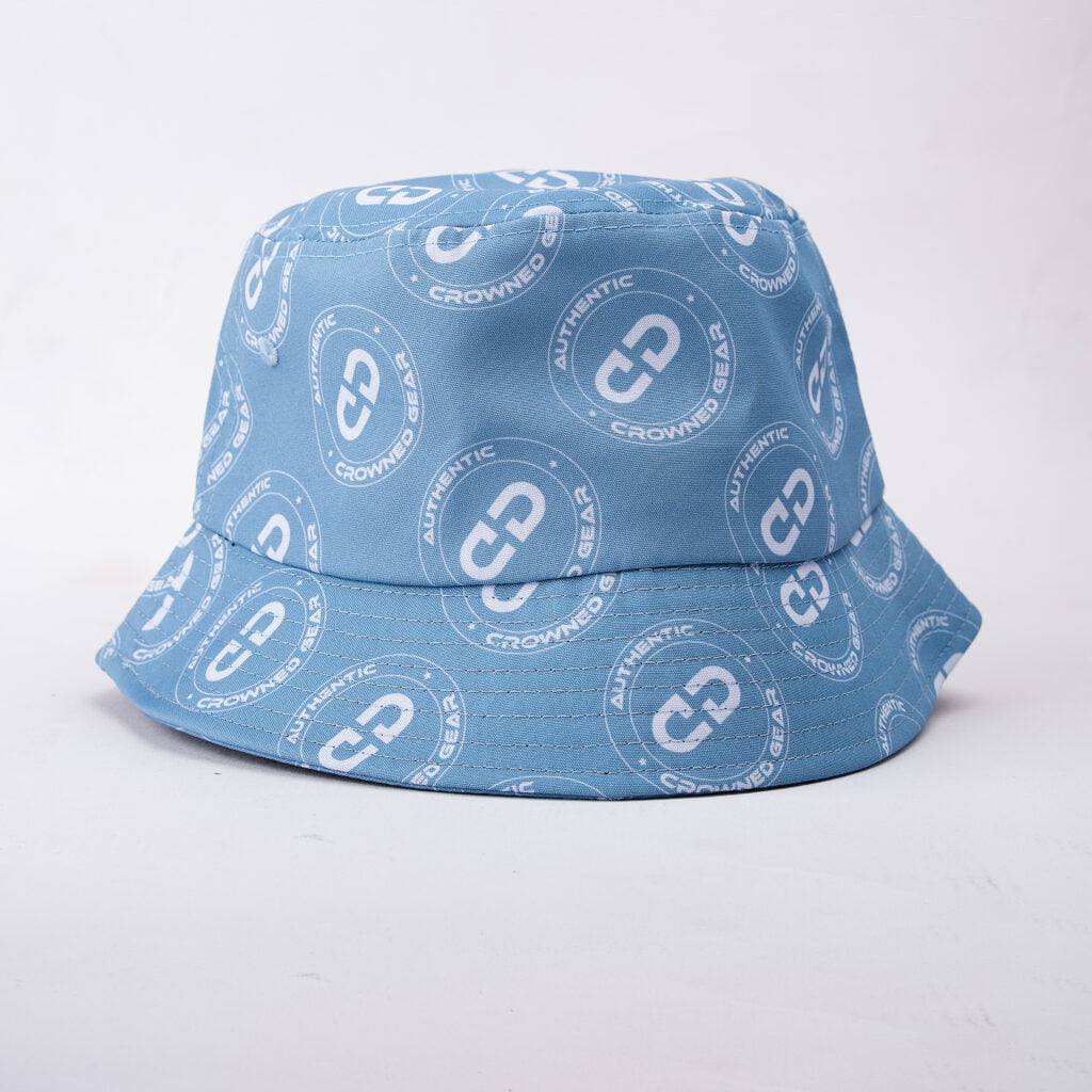AUTHENTIC BLUE DENIM BUCKET HAT - Crownedgear Luxury
